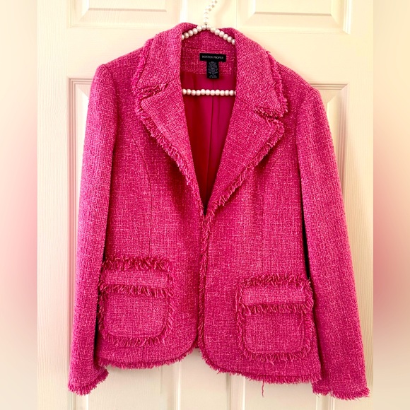 Boston Proper | Jackets & Coats | Boston Proper Hot Pink Blazer With ...